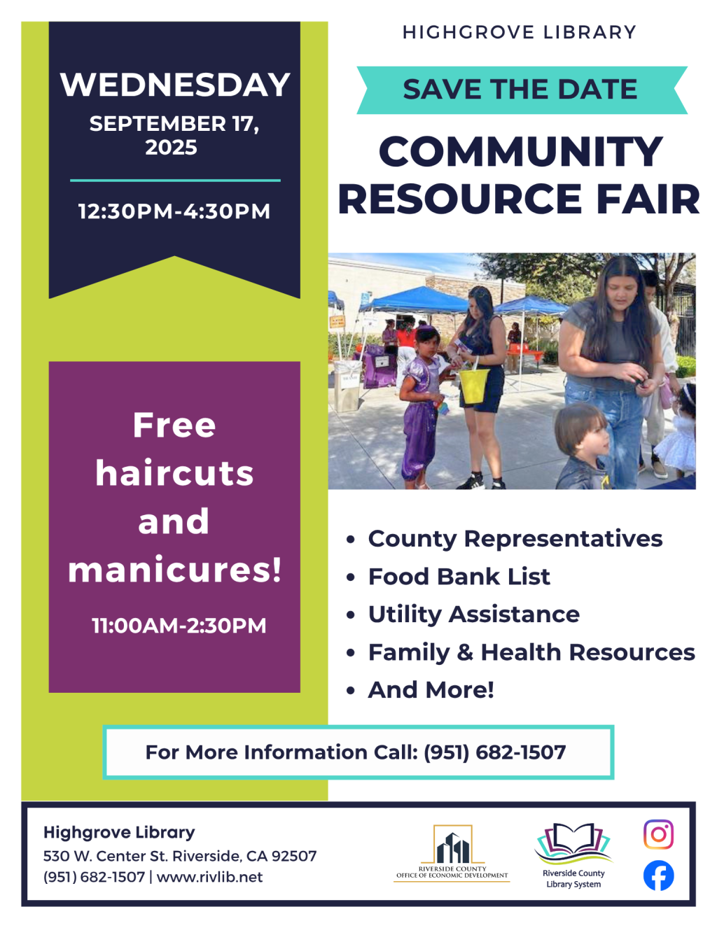 Highgrove Library Community Resource Fair | Community Action ...