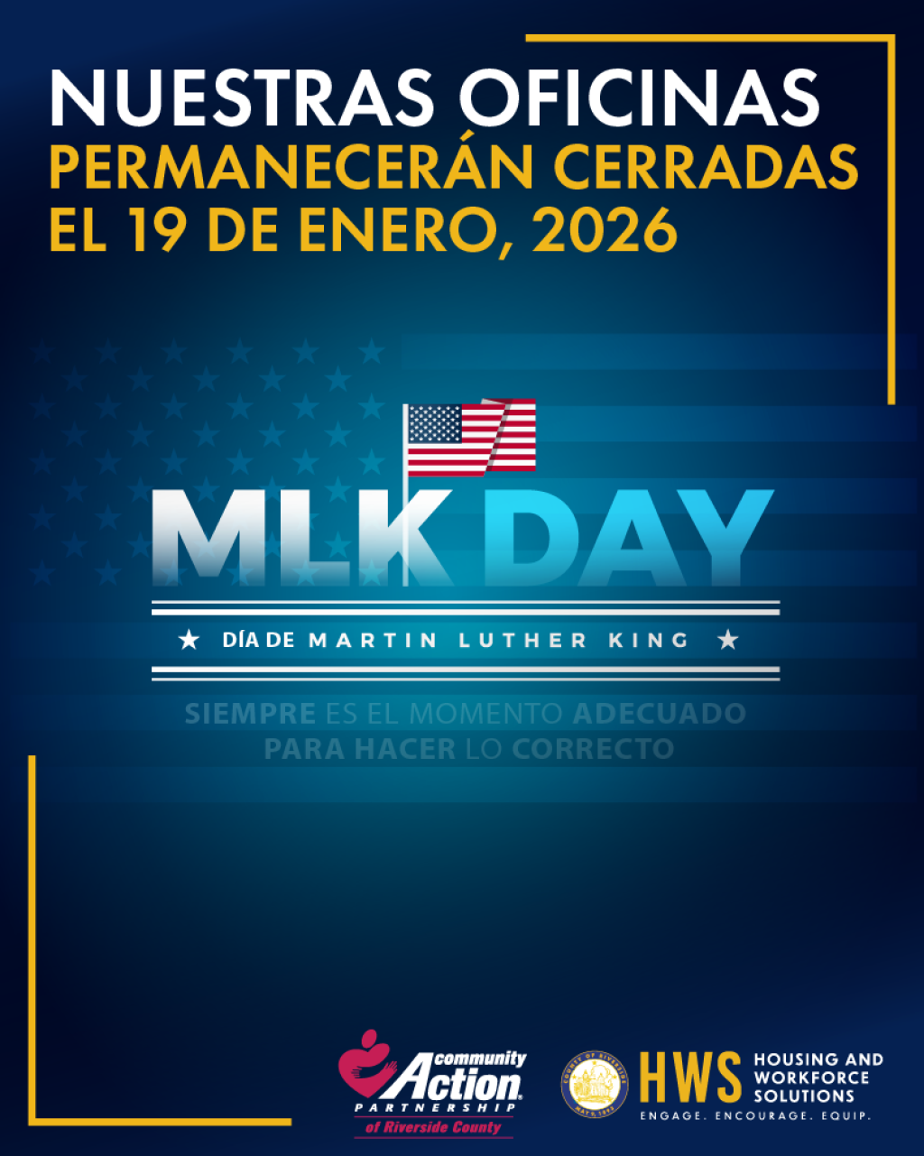 Our offices will be closed on Monday, January 19, 2026 | Community ...